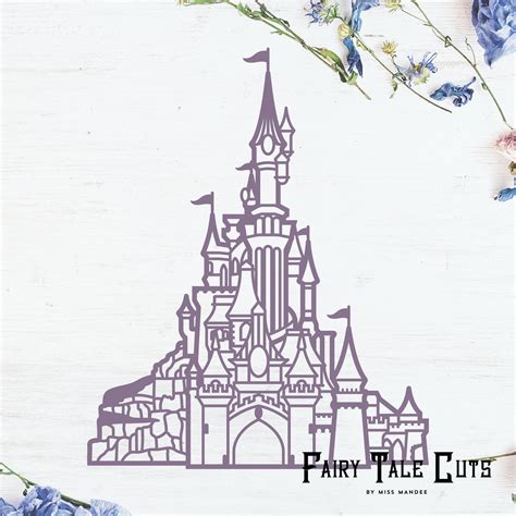 Disneyland Paris Castle Inspired File Design Sleeping Beautys Castle