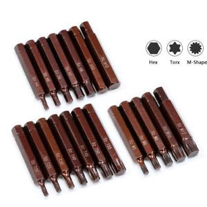 Inch Impact Screwdriver Bit Torx M Shape Hex Bit Set Hex Shank Magnetic EBay
