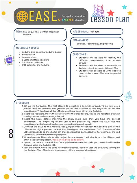 Led Sequential Control Beginner Project Pdf Arduino Resistor