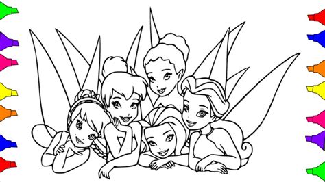How To Draw Tinkerbell And Her Friends