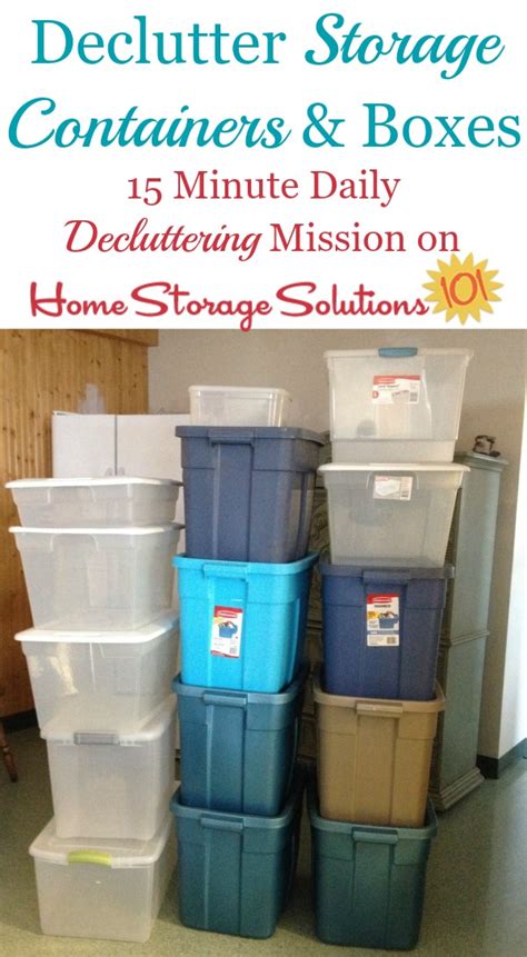 How To Declutter Storage Containers And Storage Boxes