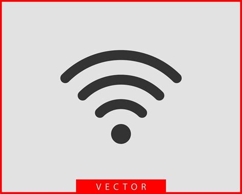 Free Wi Fi Icon Connection Zone Wifi Vector Symbol Radio Waves Signal 11713308 Vector Art At