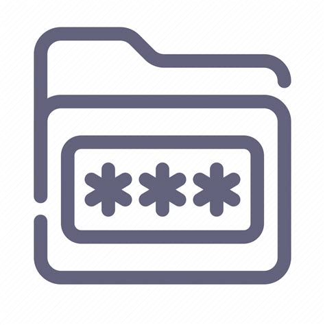 Folder Password Locked Safe Private Icon Download On Iconfinder