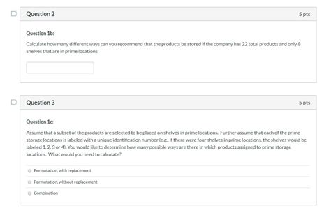 Solved Question Permutations And Combinations As You Chegg