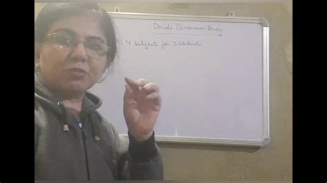 Double Dimension Array In C Youtube