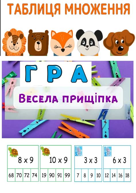 Гра Повторення Таблиці Множення з Картками