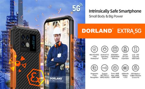 DORLAND Extra 5G Rugged Smartphone Explosion Proof Phone Unlocked