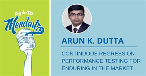 Live Webinar With Arun Kumar Dutta Continuous Regression Performance