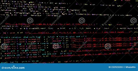 Abstract Technology Binary Code Dark Red Background Cyber Attack