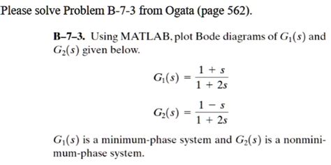 Solved Please Solve Problem B 7 3 From Ogata Page 562 B7 3 Using