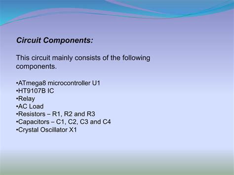 Dtmf Based Home Automation System Using Microcontroller Ppt