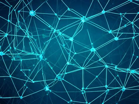 Premium Photo Blue Gradient Background With Plexus Lines Network Connection Background