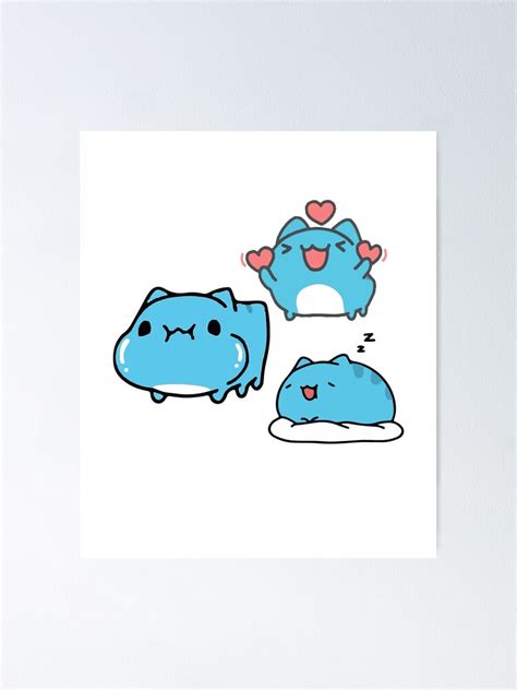 Comic Cat Love Bugcat Capoo Bug Cat Poster For Sale By Touikishop Redbubble