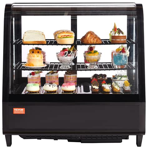 Vevor Xcw 100l 35 Cuft100l 2 Tier Countertop Pastry Case