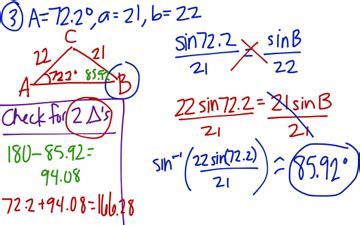 8 2 Solving SSA Triangles With Law Of Sines 2nd Educreations