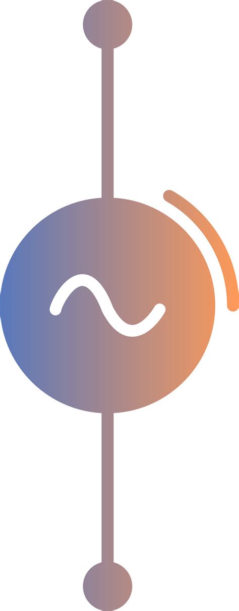 Ac Voltage Source Gradient Icon 36959811 Vector Art At Vecteezy