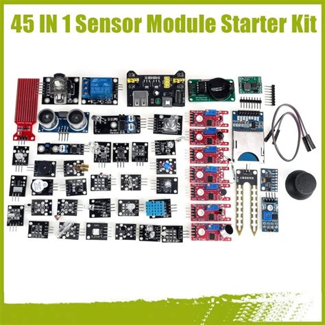 geekcreit® 37 in 1 sensor module board set kit for arduino plastic b