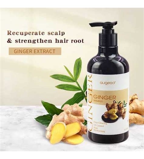 Augeas Ginger Hair Shampoo Deep Cleaning Moisturizing