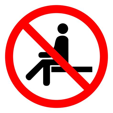 Do Not Sit Vector Art Icons And Graphics For Free Download