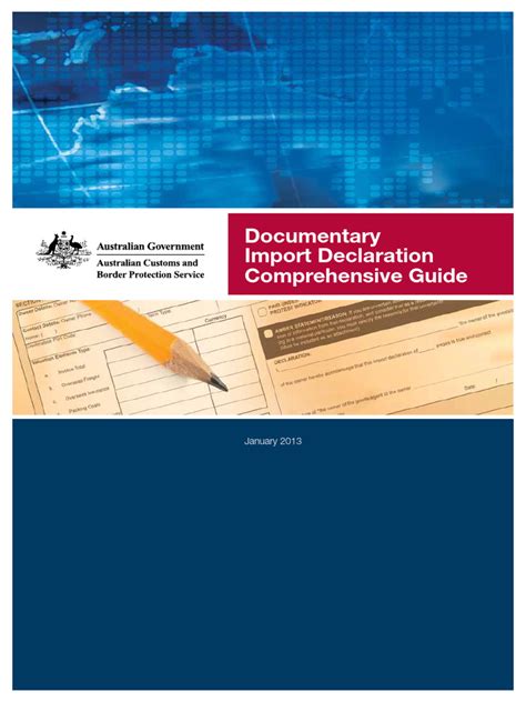 Import Declaration Guide Pdf Customs Taxes