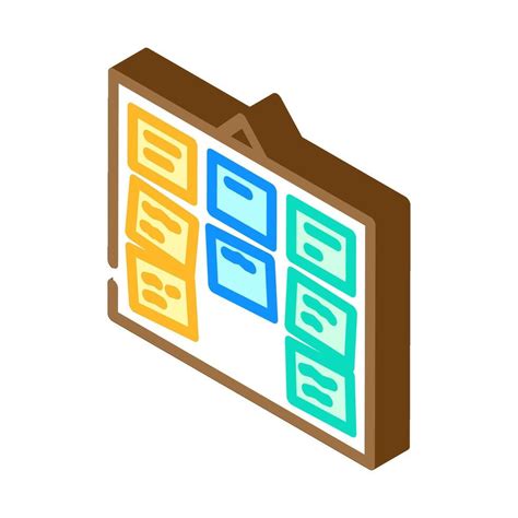 card sorting ux ui design isometric icon vector illustration 41500605