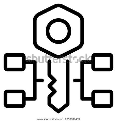 Public Key Infrastructure Icon Uiux Infographic Stock Vector Royalty Free 2350909403