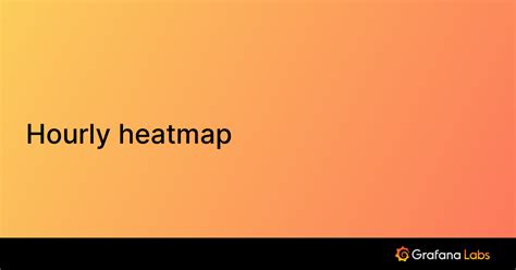 Hourly Heatmap Plugin For Grafana Grafana Labs