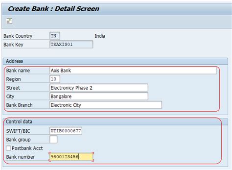 How To Create Bank Key In Sap What Is Bank Key