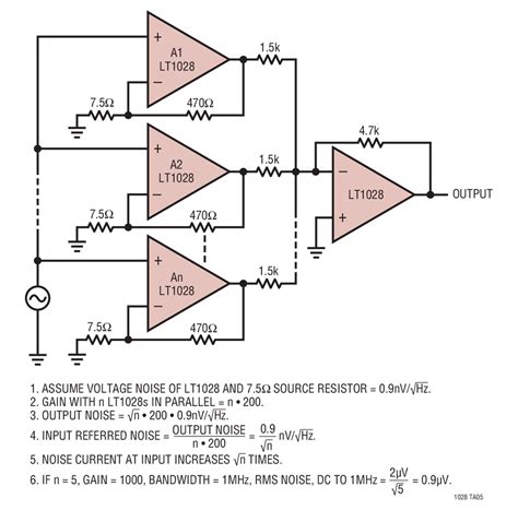 Paralleling Amplifiers Improves Signal To Noise Performance Analog Devices