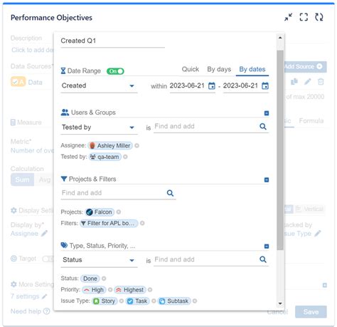 Performance Objectives Gadget I Bar Chart For Jira Dashboard