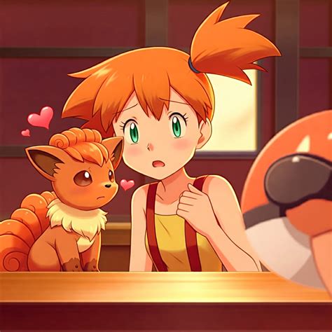 Misty And Vulpix 2 By Pokeshippingia On Deviantart
