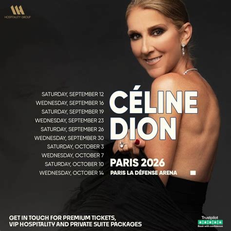 Celine Dion Paris 2026 Vip Tickets And Hospitality Packages