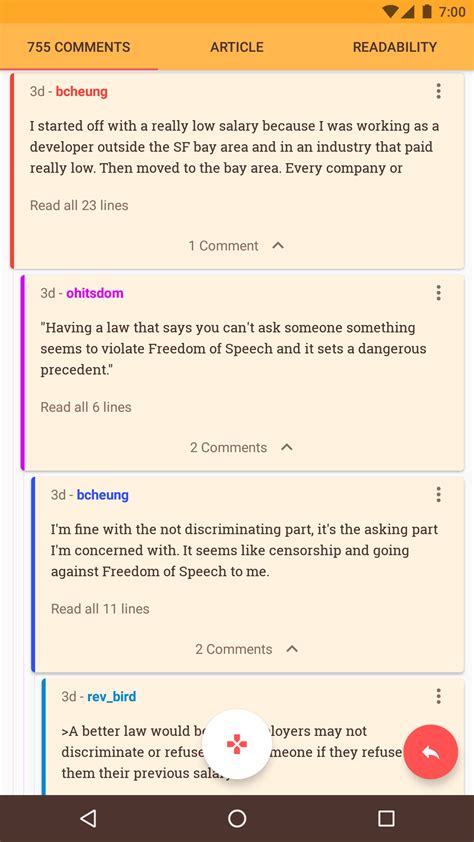 Materialistic A Material Design Hacker News An Codekk Androidopen