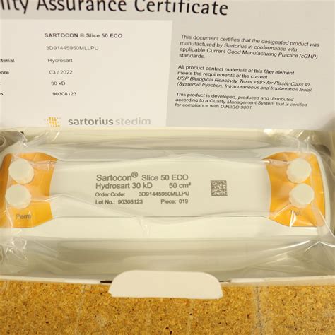Sartorius Sartocon Slice 50 Eco Hydrosart 30kd 3d91445950mllpu