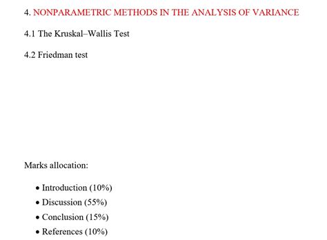 Solved Nonparametric Methods In The Analysis Of Variance41