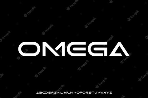 Premium Vector Modern Futuristic Extended Display Font Vector