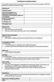 40 Free Investigation Report Templates Printable PDF MS Word ExcelSHE