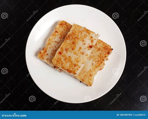 Pan Fried Turnip Cake Stock Image Image Of China Healthy 106189709