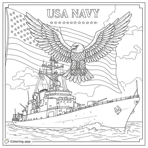 Navy Coloring Pages Coloring App
