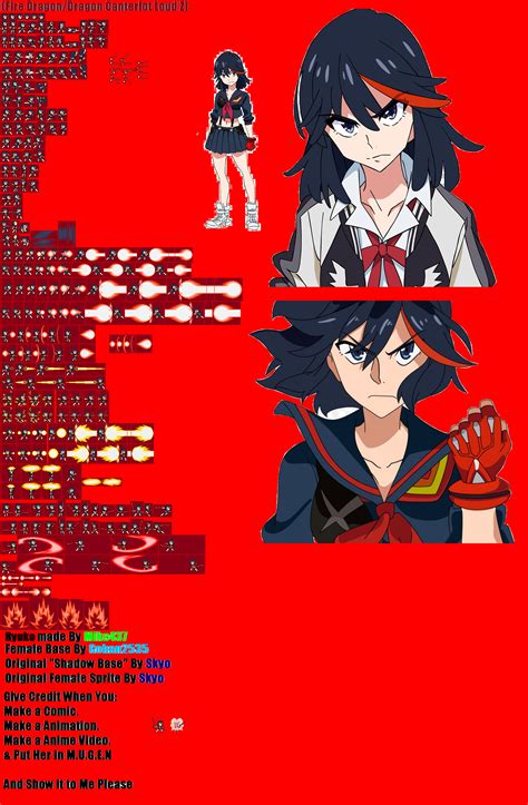 Dcl Z Ryuko Matoi Sprite By Mike437 On Deviantart