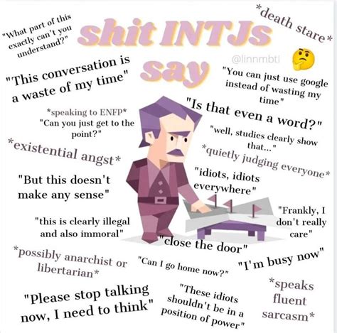 Intj ♡ Intj Humor Intj Intj Personality