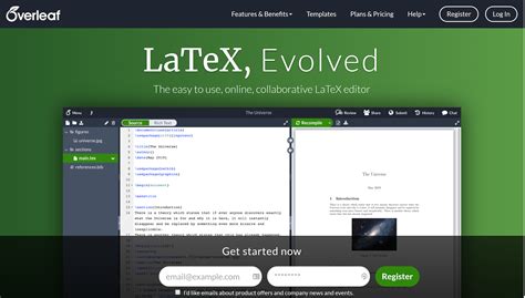 Institutional Login Overleaf Online Latex Editor