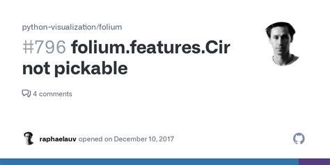 Foliumfeaturescircle Not Pickable · Issue 796 · Python Visualizationfolium · Github