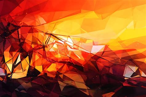 dynamic abstract background with intersecting lines and polygons in a