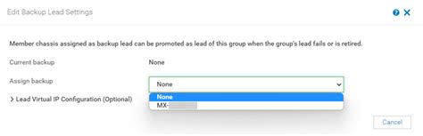 Poweredge Mx7000 How To Define A Backup Lead Chassis Dell Us