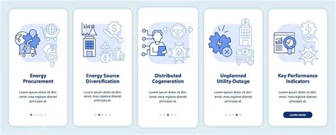 Mobile App Screen For Effective Energy Management With Blue Light Onboarding Feature Vector