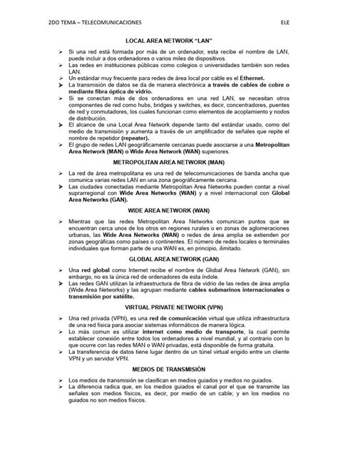 Redes De Telecomunicaciones Pdf Red Privada Virtual Red De área