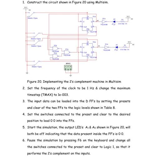 Solved 1 Construct The Circuit Shown In Figure 20 Using