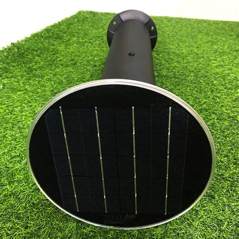 ไฟตั้งพื้น Luxury Design ทรงกรวย สีดำ 60 ซม แสง ขาว Xml Solar โคมไฟโซล่าเซลล์ โคมไฟพลัง