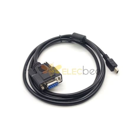 elecbee usb to rs232 serial adapter usb mini 5 pin male to db9 pin